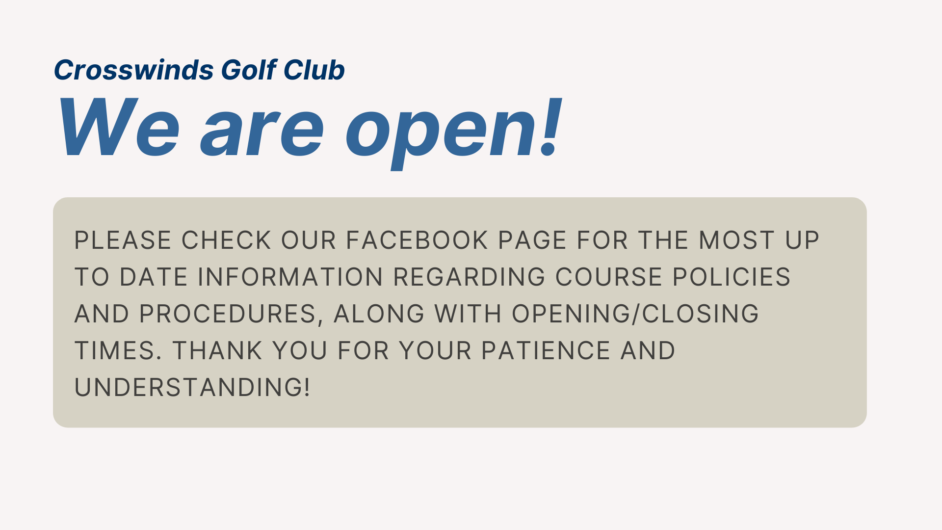 Welcome to Crosswinds Golf Club - Crosswinds Golf Club